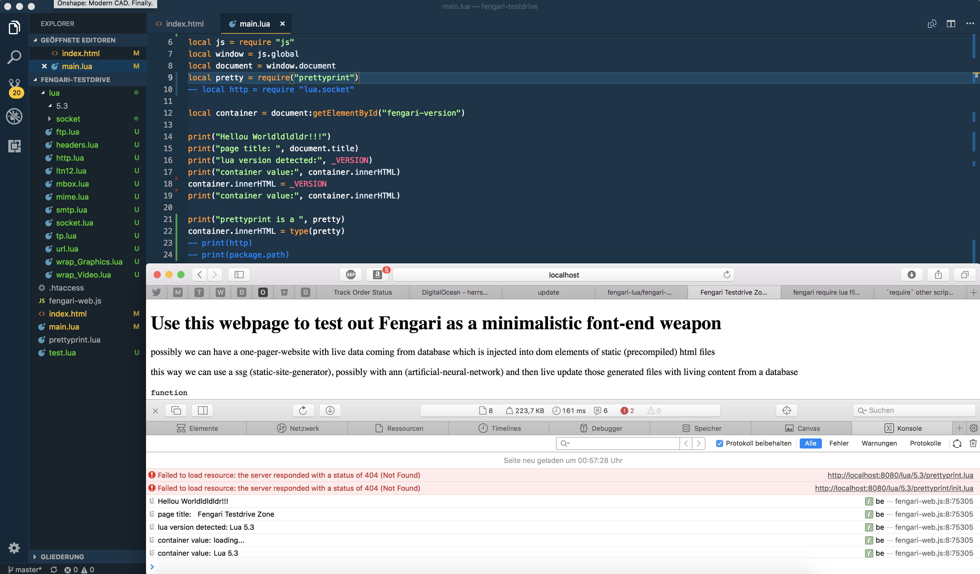 `require` other script · Issue #23 · fengari-lua/fengari-web · GitHub
