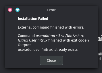 Cannot create a user called nitrux when installing from Nitrux live ...