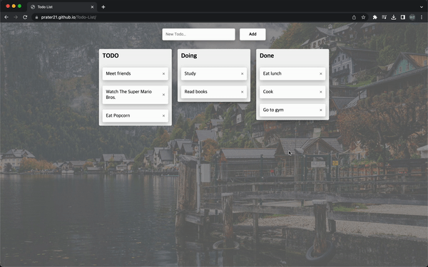 GitHub - prater21/Todo-List: simple Todo List using vanlia JS GitHub - prater21/Todo-List: simple Todo List using vanlia JS