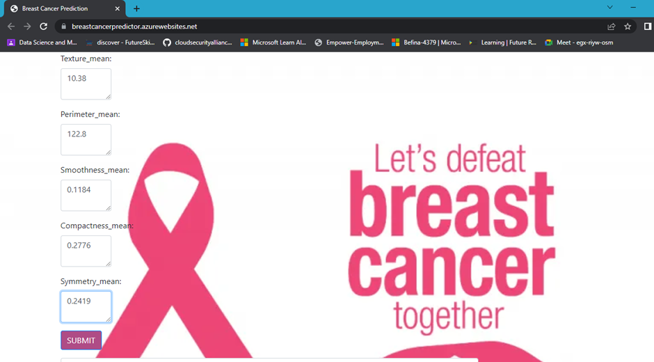 GitHub - be20f20/breast_cancer_prediction: Breast cancer predictor demo ...