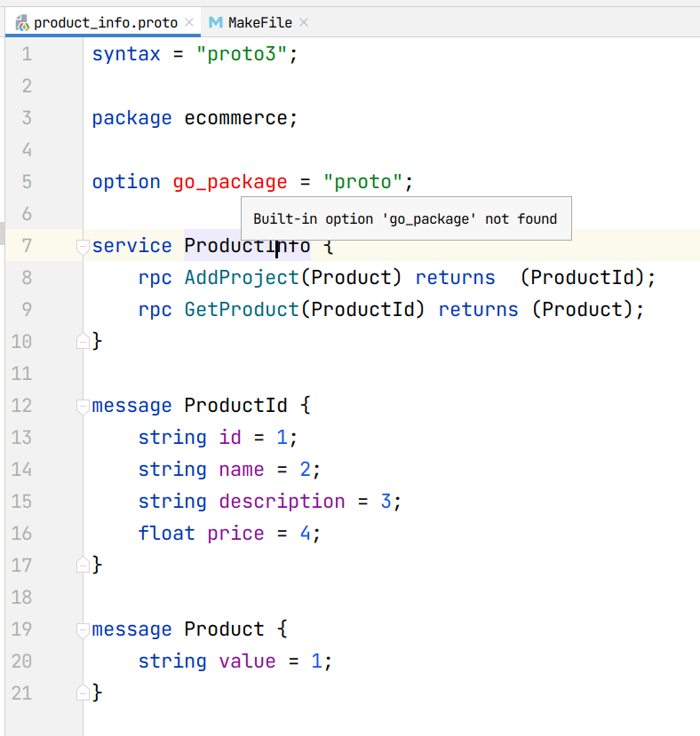 Built-in option 'go_package' not found · Issue #28 · devkanro/intellij-protobuf-plugin · GitHub
