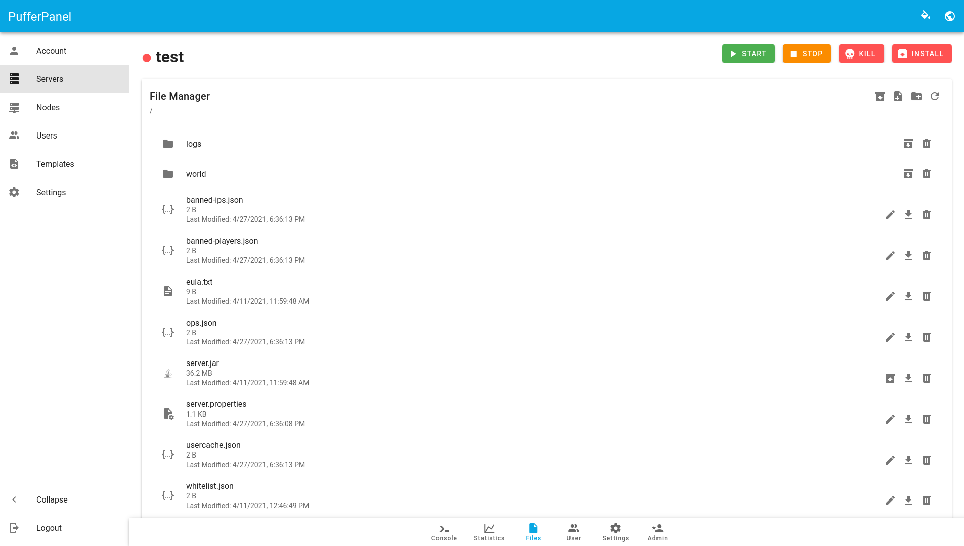 Server Page redesign · pufferpanel pufferpanel · Discussion #1023 · GitHub