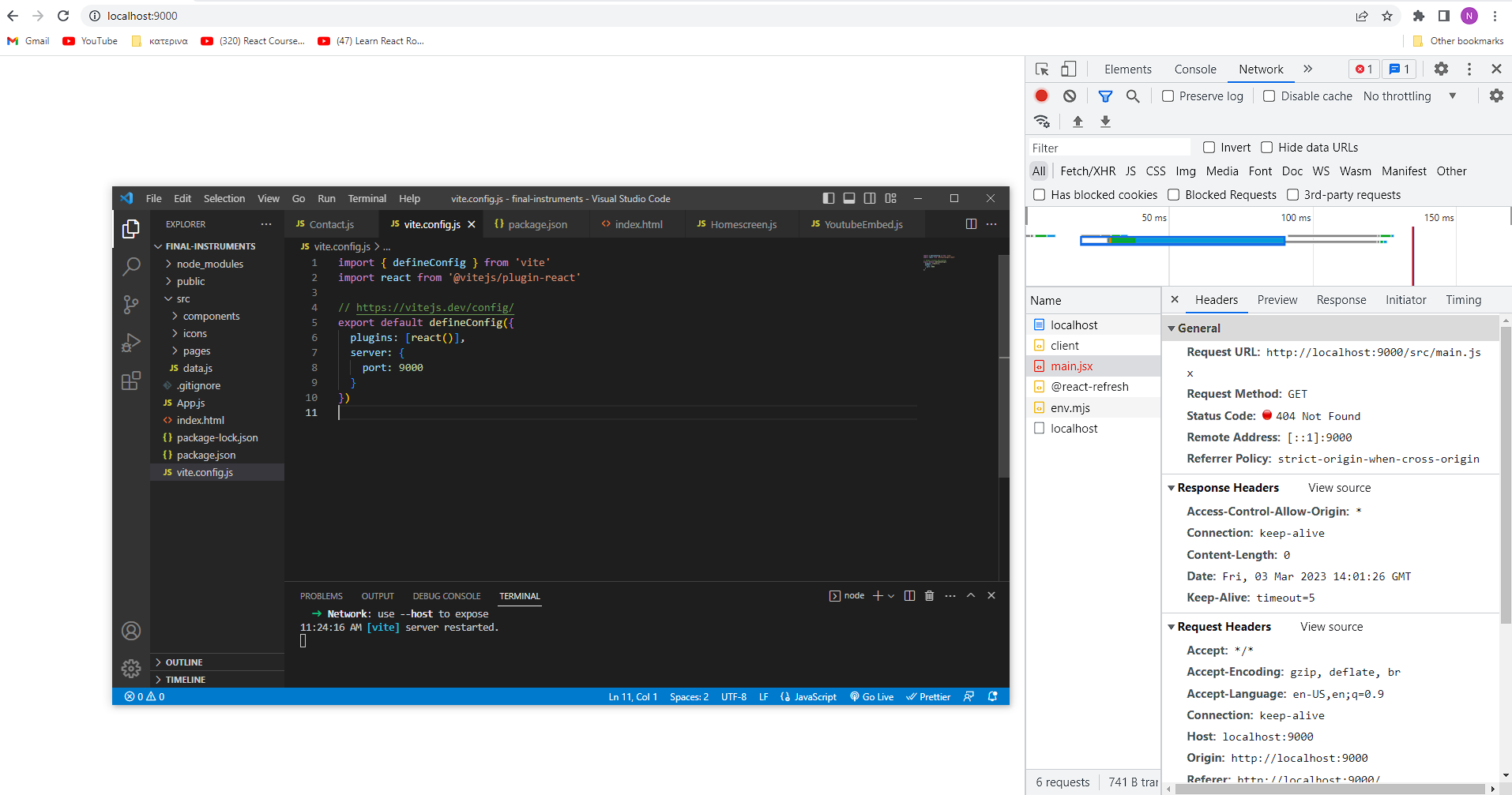 Converted my CRA project to vite but now I get a 404 error · vitejs ...