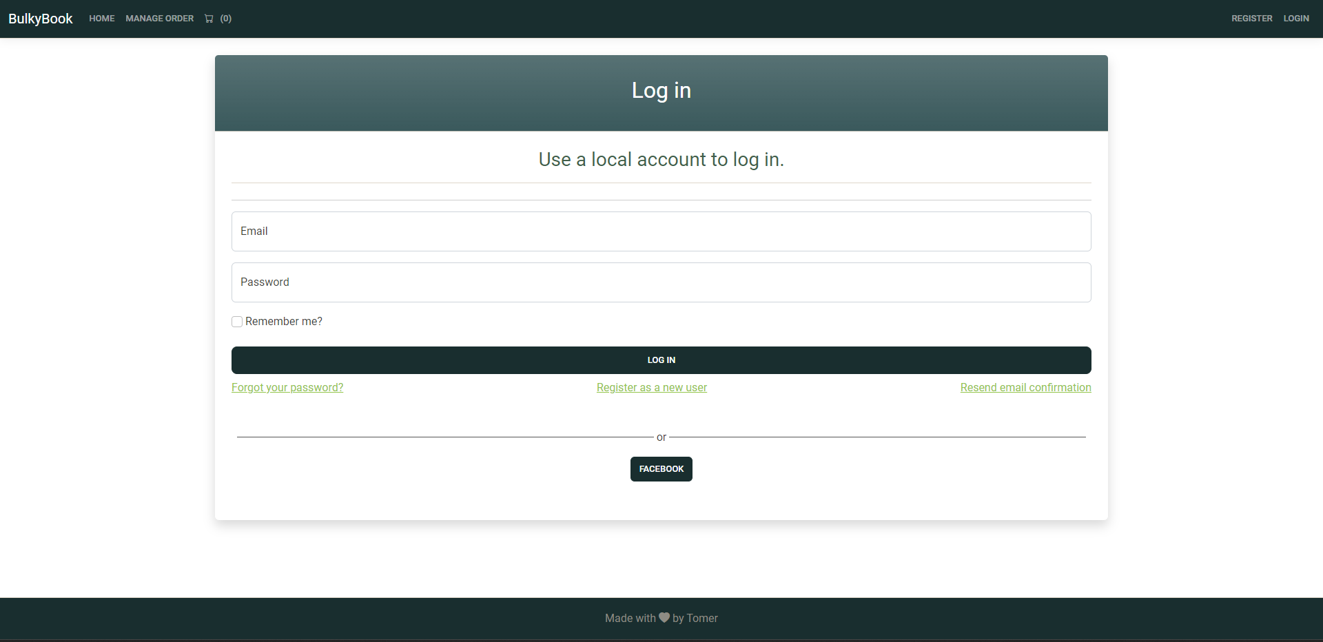 GitHub - tomerrim/BulkyBook