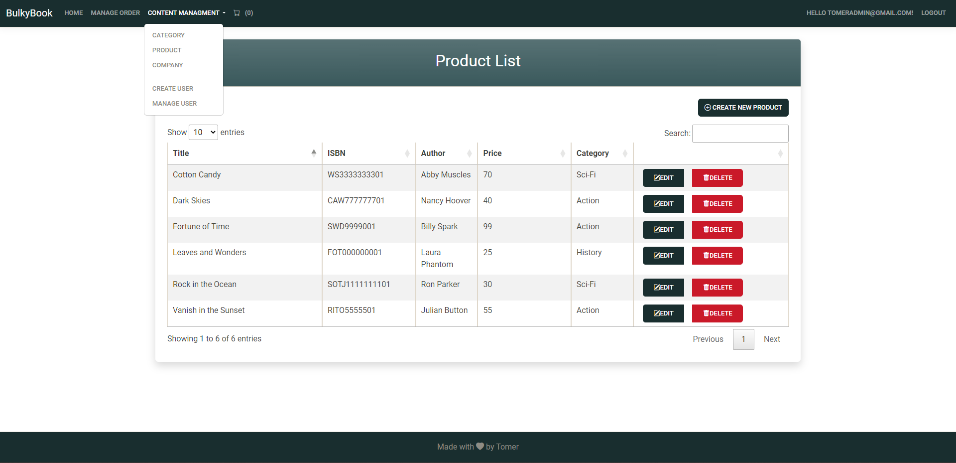 GitHub - tomerrim/BulkyBook