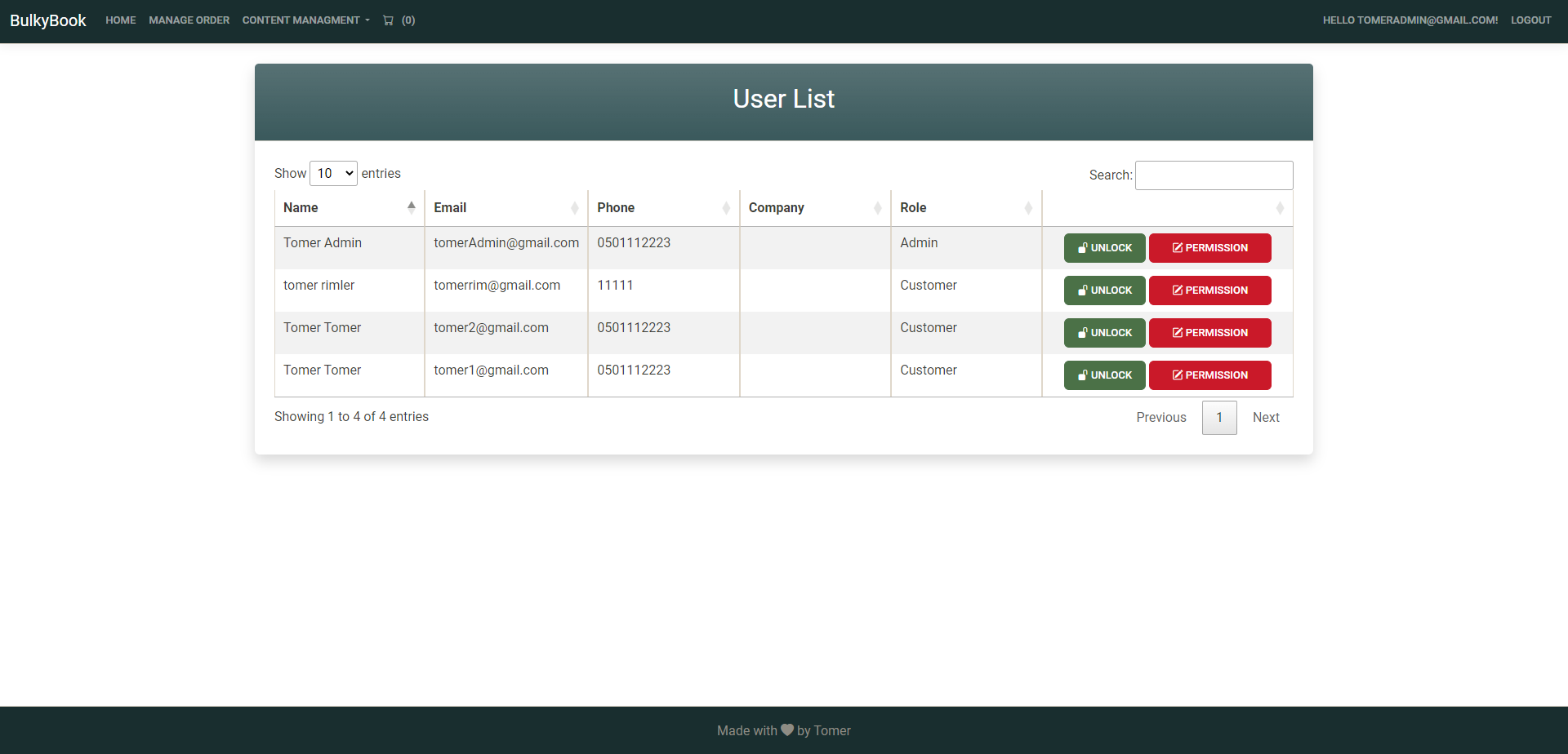 GitHub - tomerrim/BulkyBook