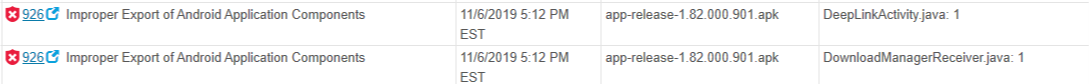 Veracode Flaw CWE ID 926 Improper Export of Android Application Components · Issue #1315 ...