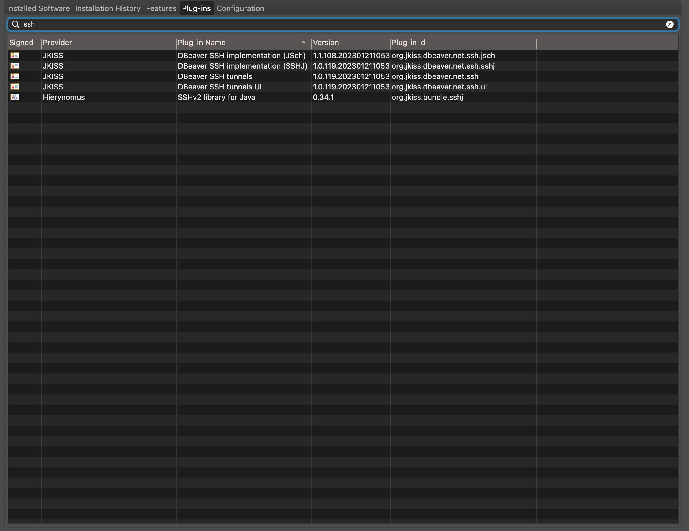 SSH menu disappeared for PostgreSQL connection · Issue #18791 · dbeaver/dbeaver · GitHub