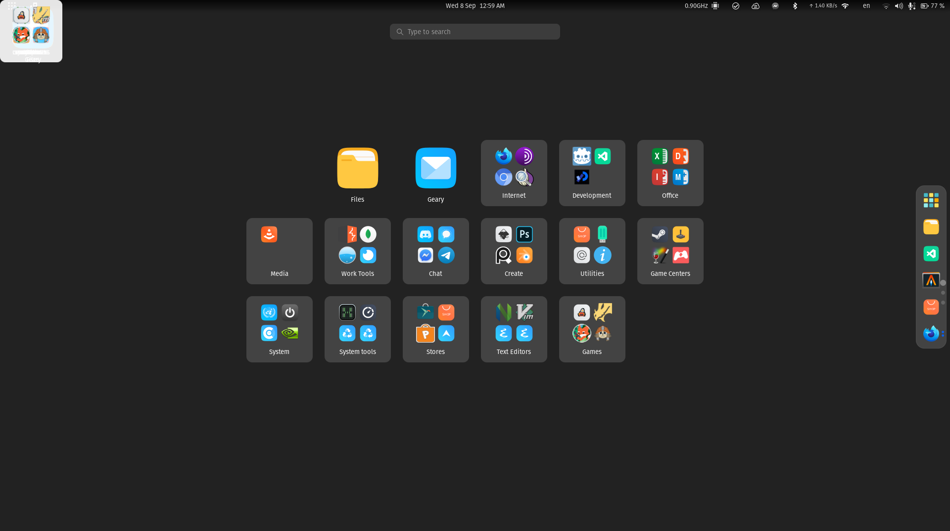 Blank Applications Menu · Issue #1894 · pop-os/pop · GitHub