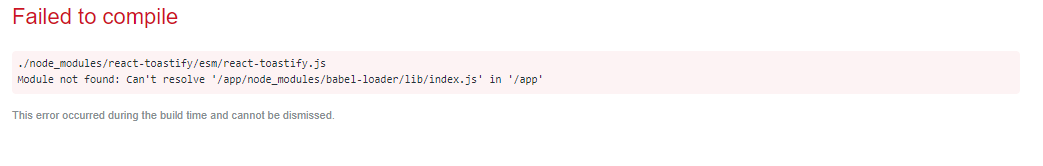 Failure to compile from a create-react-app project · Issue #395 · fkhadra/react-toastify · GitHub