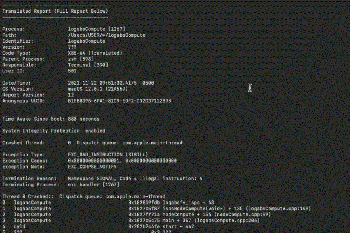 Crash on vmovaps on Apple Silicon M1 in Rosetta translated execution · Issue #2197 · ispc/ispc ...