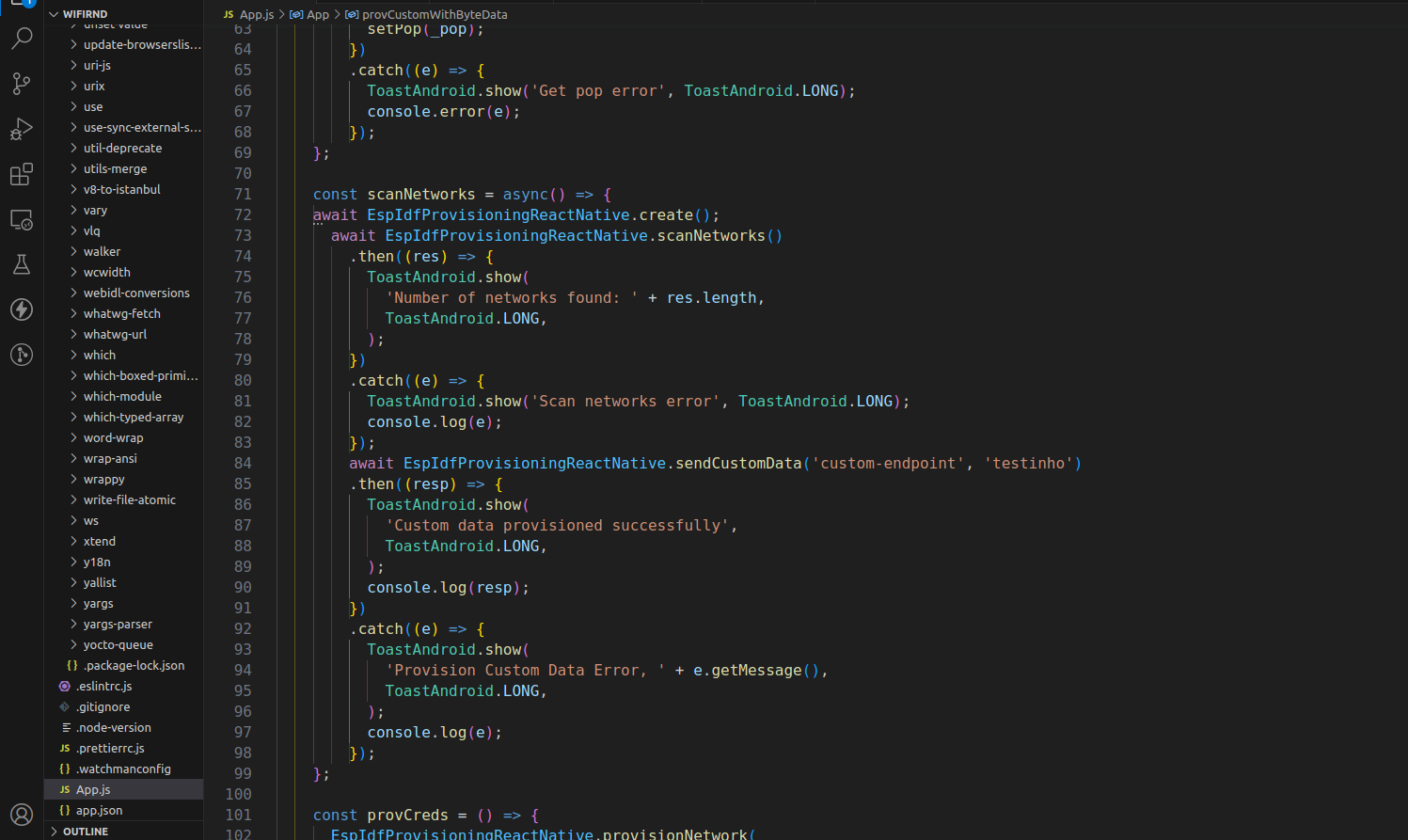 Cannot Write Custom Data · Issue 7 · Digitalfortress Devesp Idf Provisioning React Native · Github
