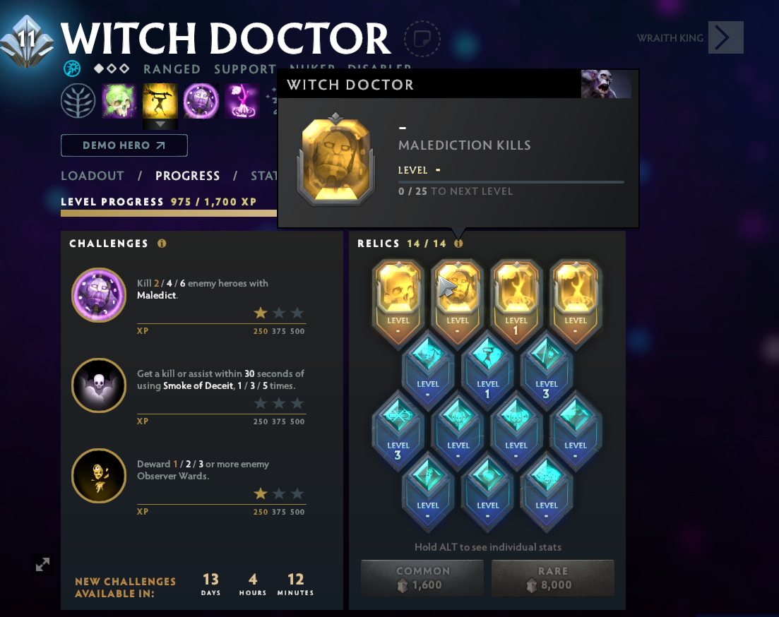witch doctor relics have no progress for a long time already · Issue ...