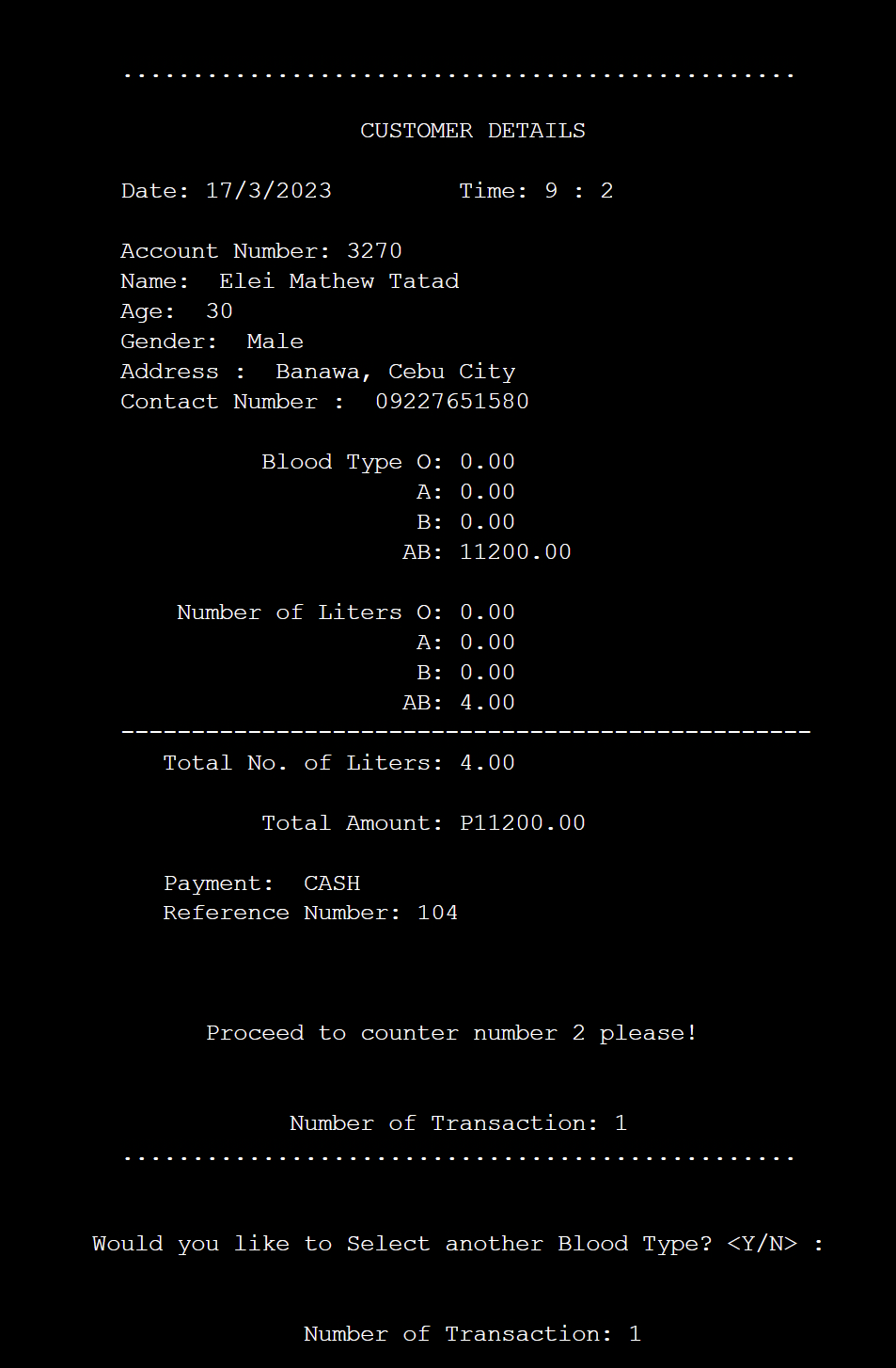 GitHub - MatioRamon/Blood-Bank: Basic Blood Bank Management System Project In C++