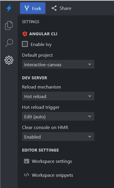 Ivy not enabled by default with 'angular-cli' template · Issue #1843 · stackblitz/core · GitHub