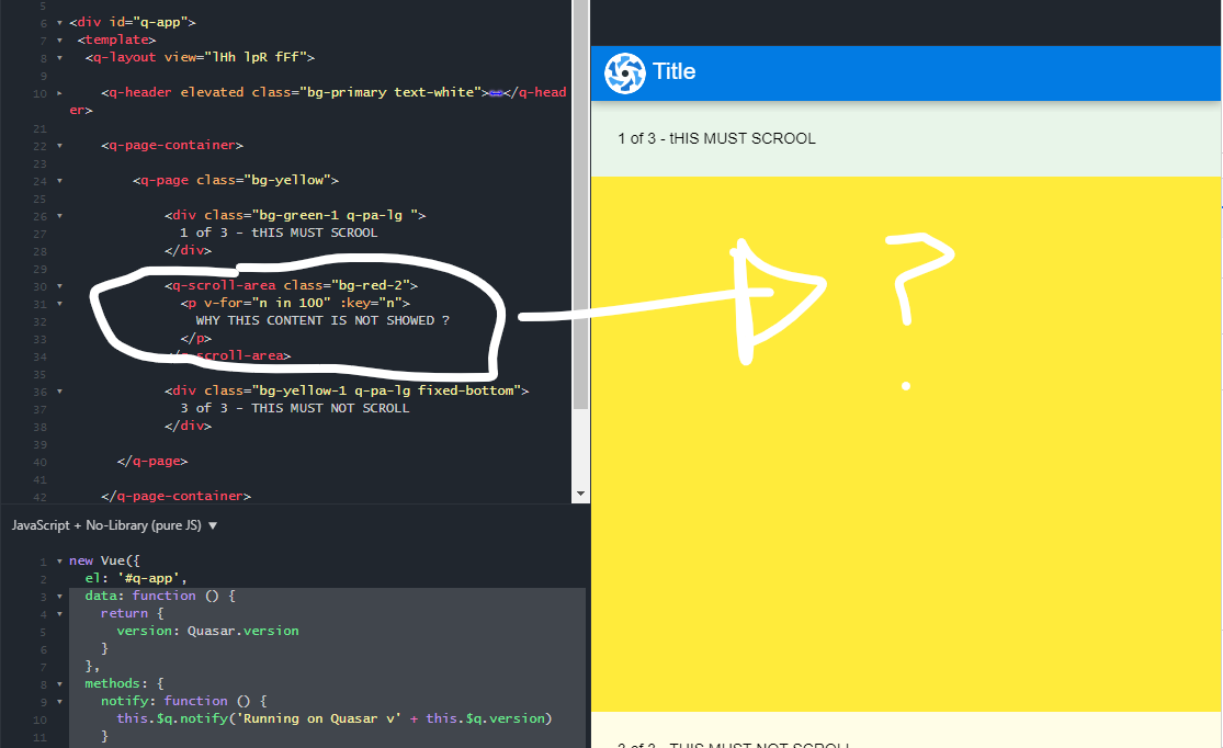 Q Scroll Area Content Not Showed · Issue 5926 · Quasarframework Quasar · Github