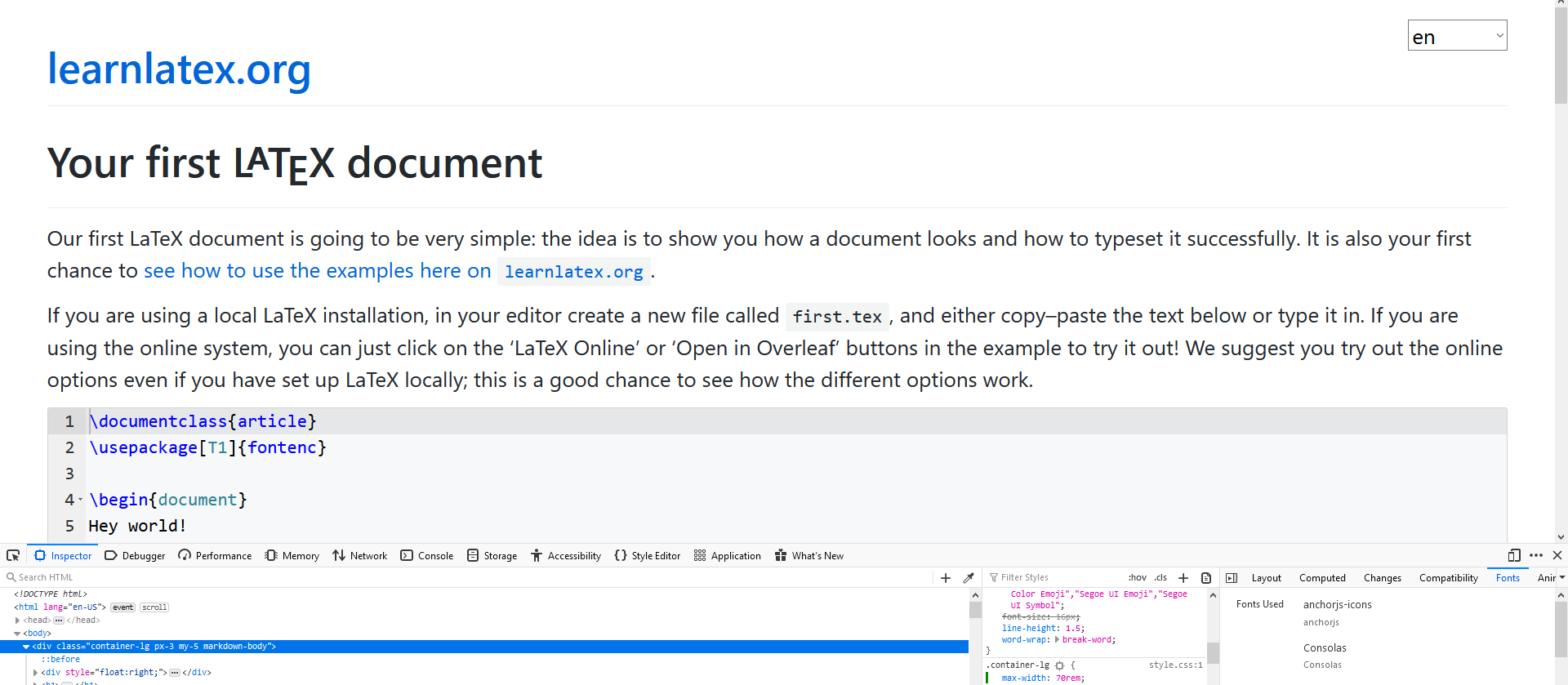 small text on web site(s) · Issue #27 · learnlatex/learnlatex.github.io · GitHub