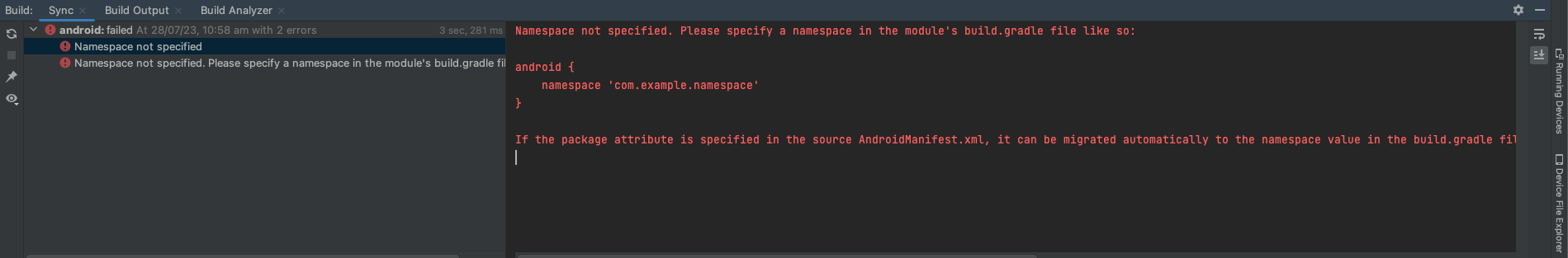 Namespace not specified · Issue #38660 · facebook/react-native · GitHub