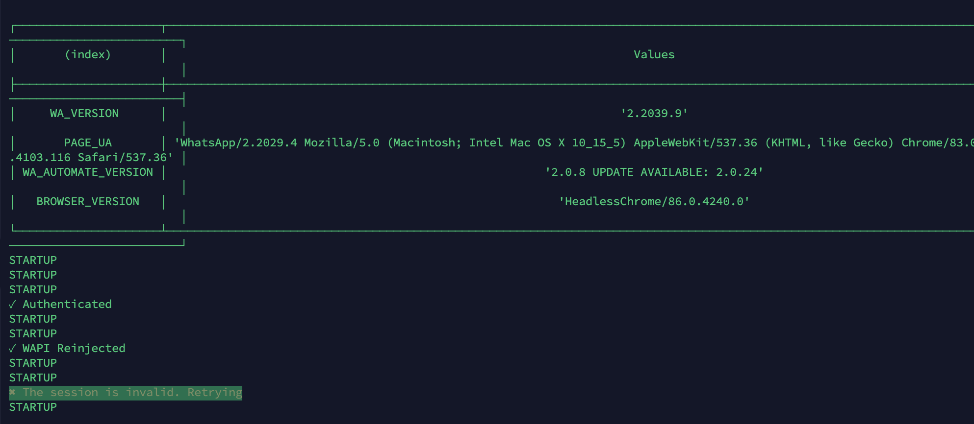 Suddenly Got Error When Using Easy Api · Issue 849 · Open Wawa