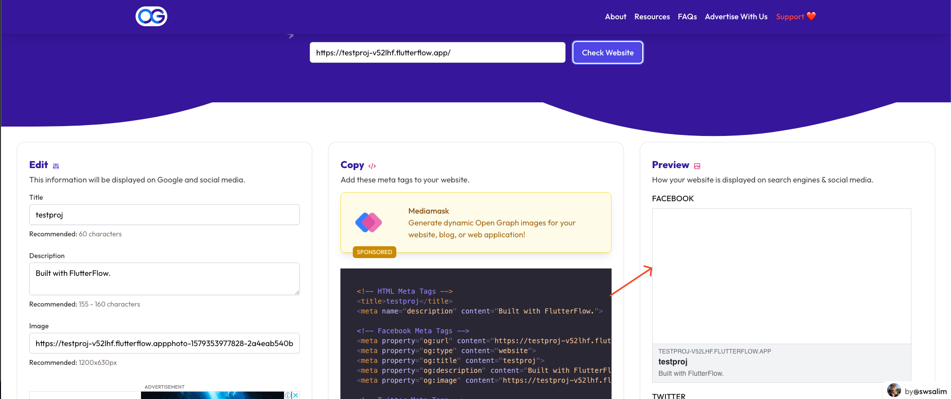 Social Share Image Not Showing Up · Issue 889 · Flutterflow Flutterflow Issues · Github