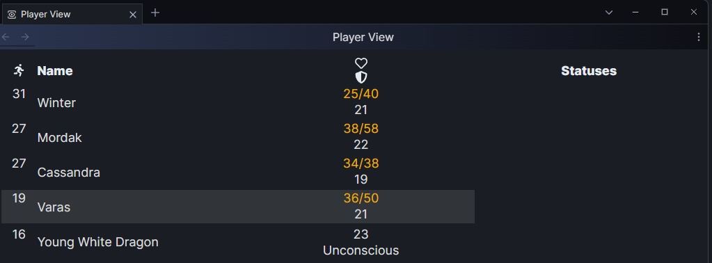 [Bug]: Player View Formatting Issue · Issue #189 · javalent/initiative-tracker · GitHub