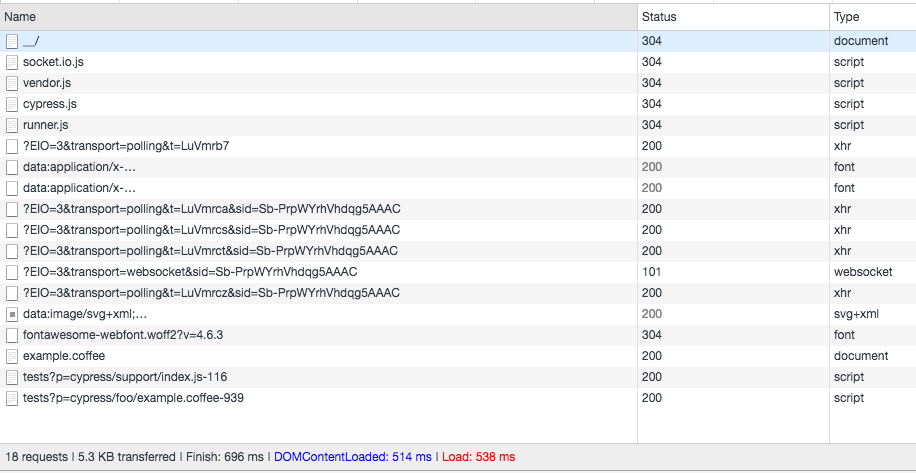 Reduce number of internal Cypress network requests · Issue #606 · cypress-io/cypress · GitHub