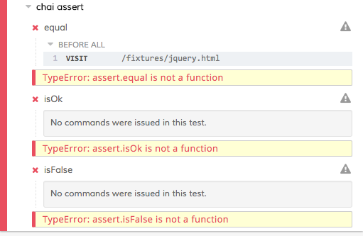 Expose chai's assert interface · Issue #614 · cypress-io/cypress · GitHub