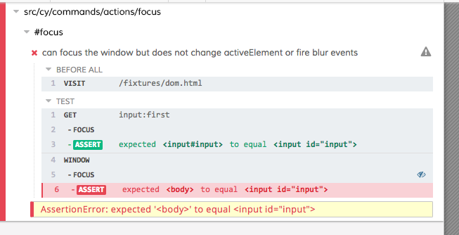 calling cy.window().focus() or cy.window().blur() should not modify activeElement · Issue #2234 ...