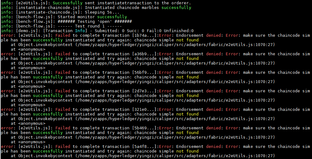 Chaincode Simple Not Found · Issue 312 · Hyperledger Caliper Caliper · Github