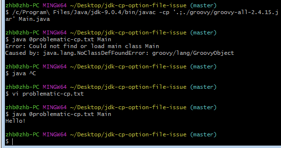 GitHub - blindpirate/jdk-cp-option-file-issue