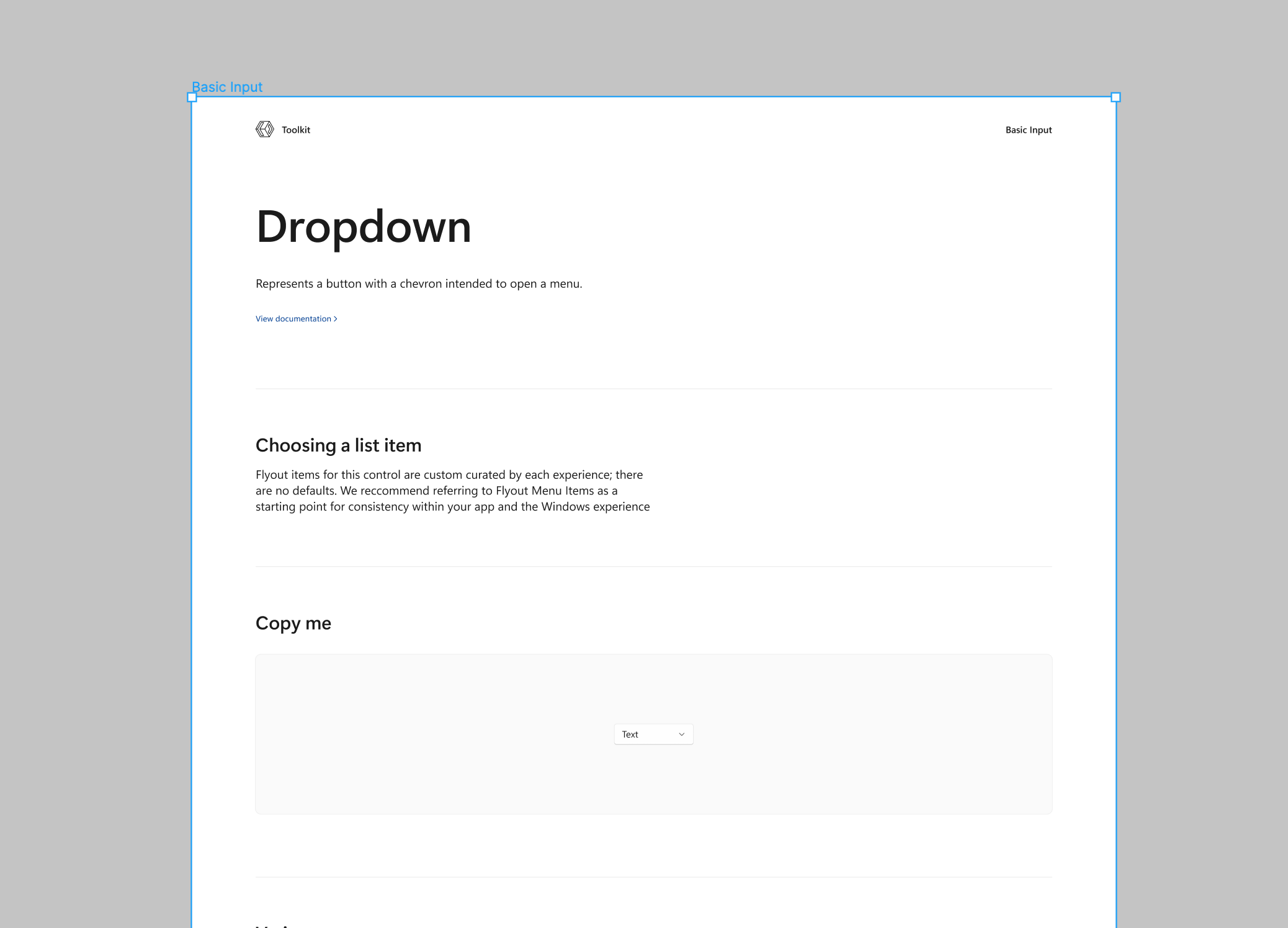 WinUI Design Toolkit Bug: ComboBox is called Dropdown - inconsistency between design file and ...