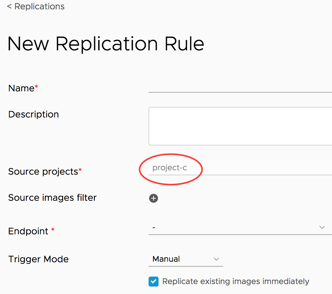 [FEATURE] - Choosing multiple projects to replicate in 1 rule · Issue #4583 · goharbor/harbor ...