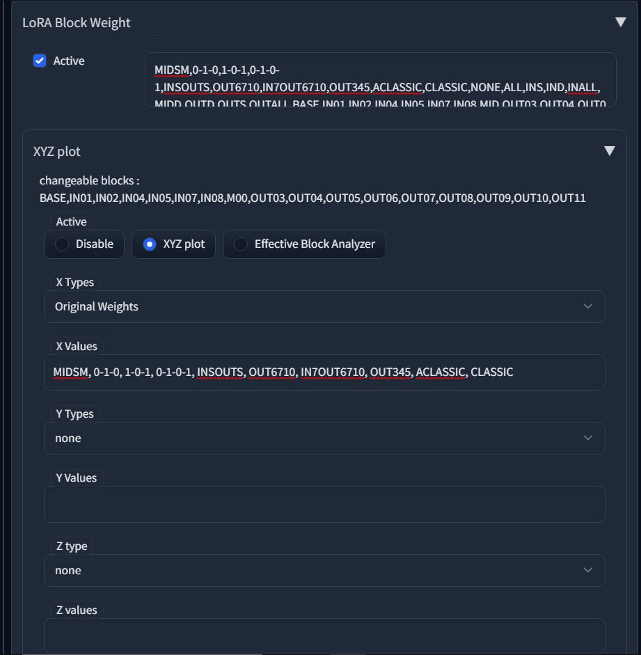 Suggestion: XYZ Plot for img2img · Issue #5 · hako-mikan/sd-webui-lora-block-weight · GitHub