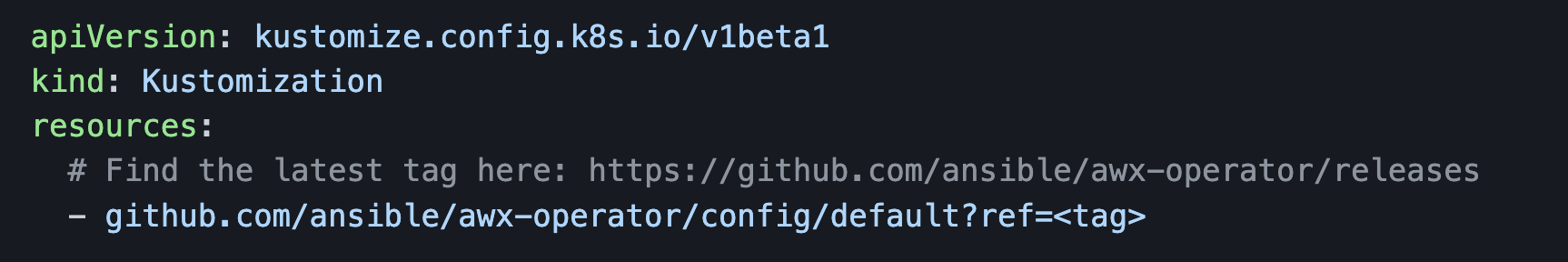 Documentation Url In Kustomizer Yal Fails With Path Error · Issue 1058 · Ansible Awx Operator