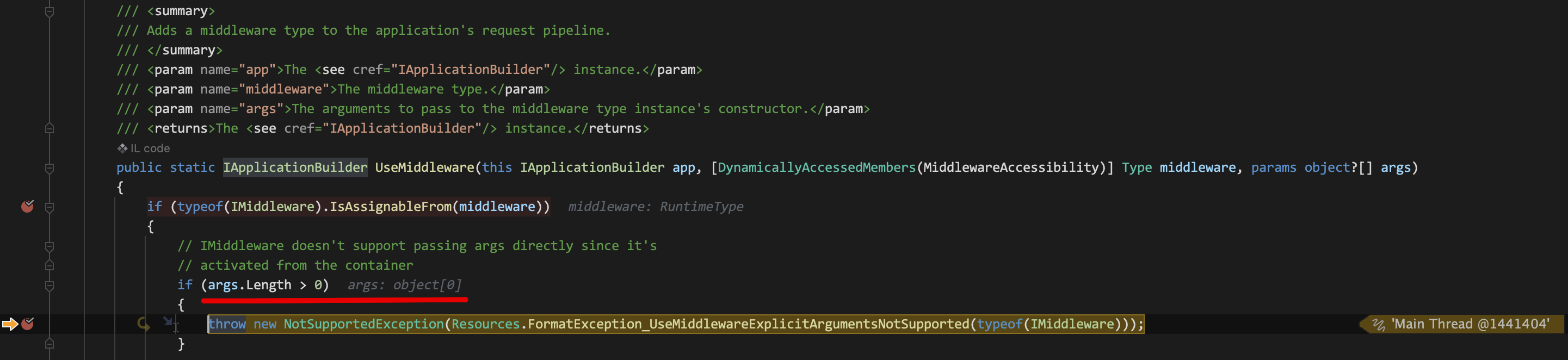 IMiddleware cannot be registered in dotnet 6 · Issue #47512 · dotnet/aspnetcore · GitHub