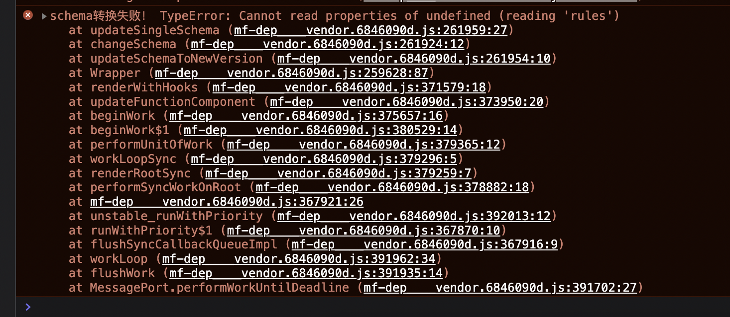 [BUG] 旧schema转换失败！ TypeError: Cannot read property 'rules' of undefined · Issue #390 · alibaba/x ...