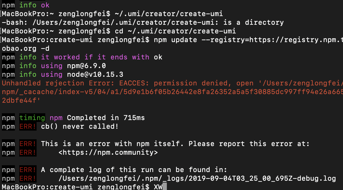 umi-ui 创建项目时遇到问题 · Issue #3156 · umijs/umi · GitHub