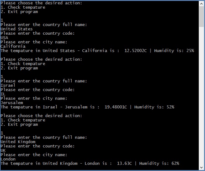 GitHub - leonben2892/WeatherLibrary: Receiving weather information from cities all around the ...