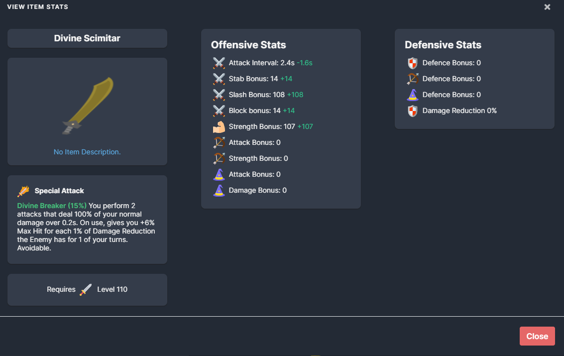 [Bug]: Divine Scimitar image is skewed when using "View Item Stats" · Issue #3281 · MelvorIdle ...