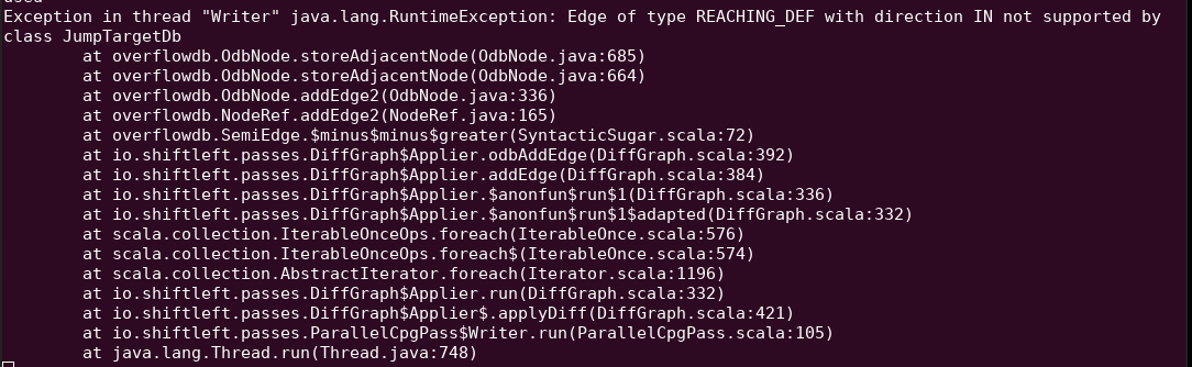 A bug about REACHING_DEF · Issue #322 · joernio/joern · GitHub