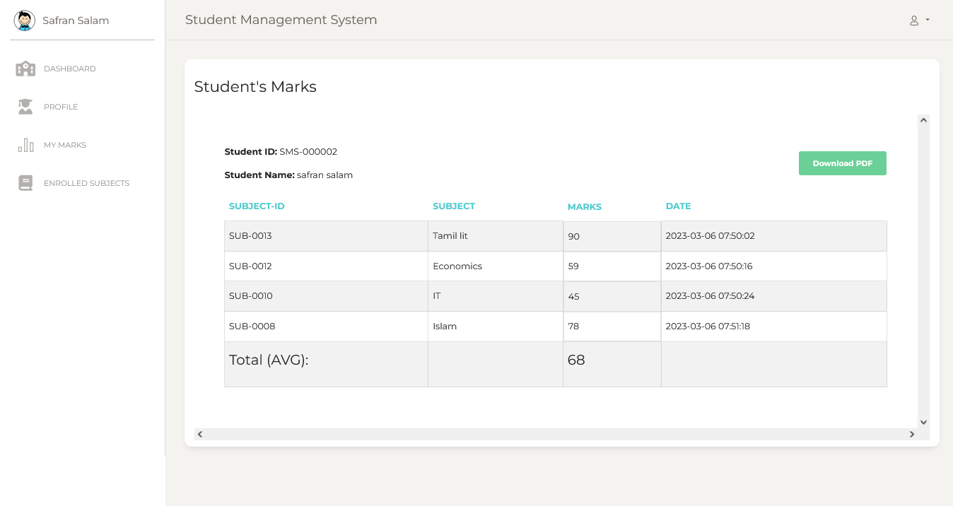 GitHub - ZabithSalam/StudentManagementSystem: This is a Laravel project