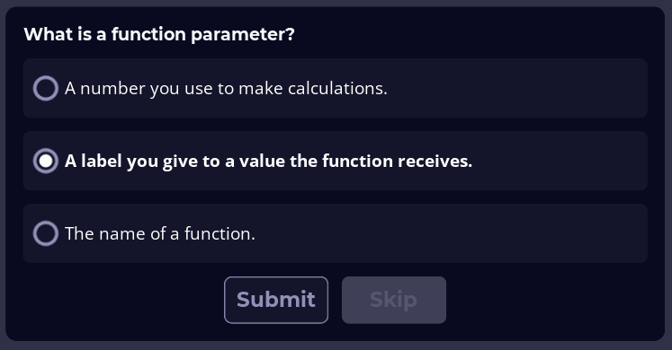 Improve the highlight of the selected choice · Issue #106 · GDQuest/learn-gdscript · GitHub