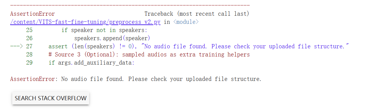 step3 出了点问题 求救 · Issue #55 · Plachtaa/VITS-fast-fine-tuning · GitHub