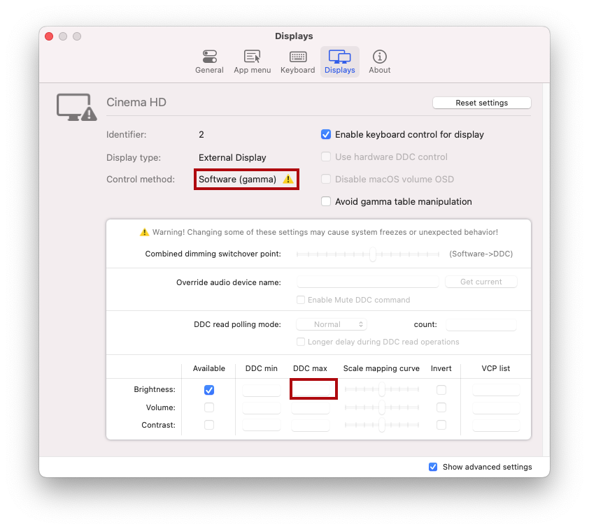 Add Support for old Apple Cinema Displays (USB Brightness Control) · MonitorControl ...