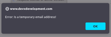 Not related to crack, but can't make demo license · Issue #25 · Polarmods/DevX-Cracked · GitHub