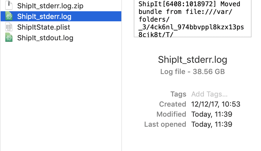 ShipIt_stderr.log has no upper bounds in size and can grow to dozens of Gb · Issue #22049 · atom ...