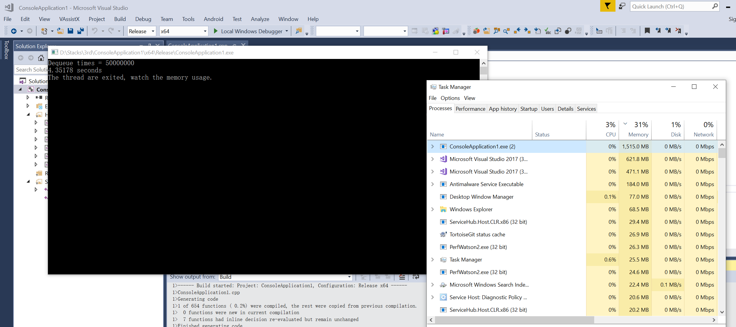 The Queue Doesnt Release Memory After All Elements Dequeue · Issue 4199