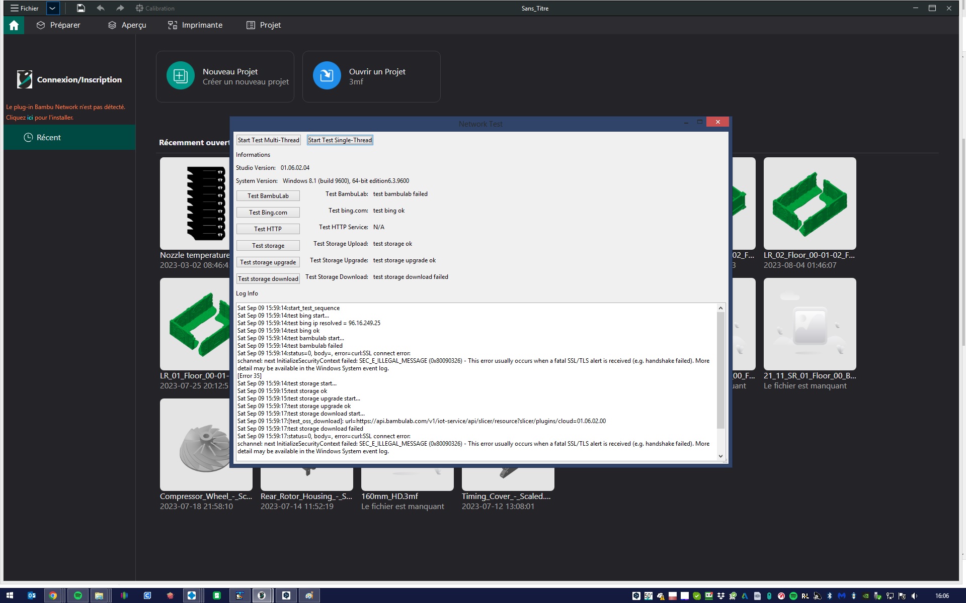 Unable to connect to my profile (see screenshot) · Issue #2047 · SoftFever/OrcaSlicer · GitHub