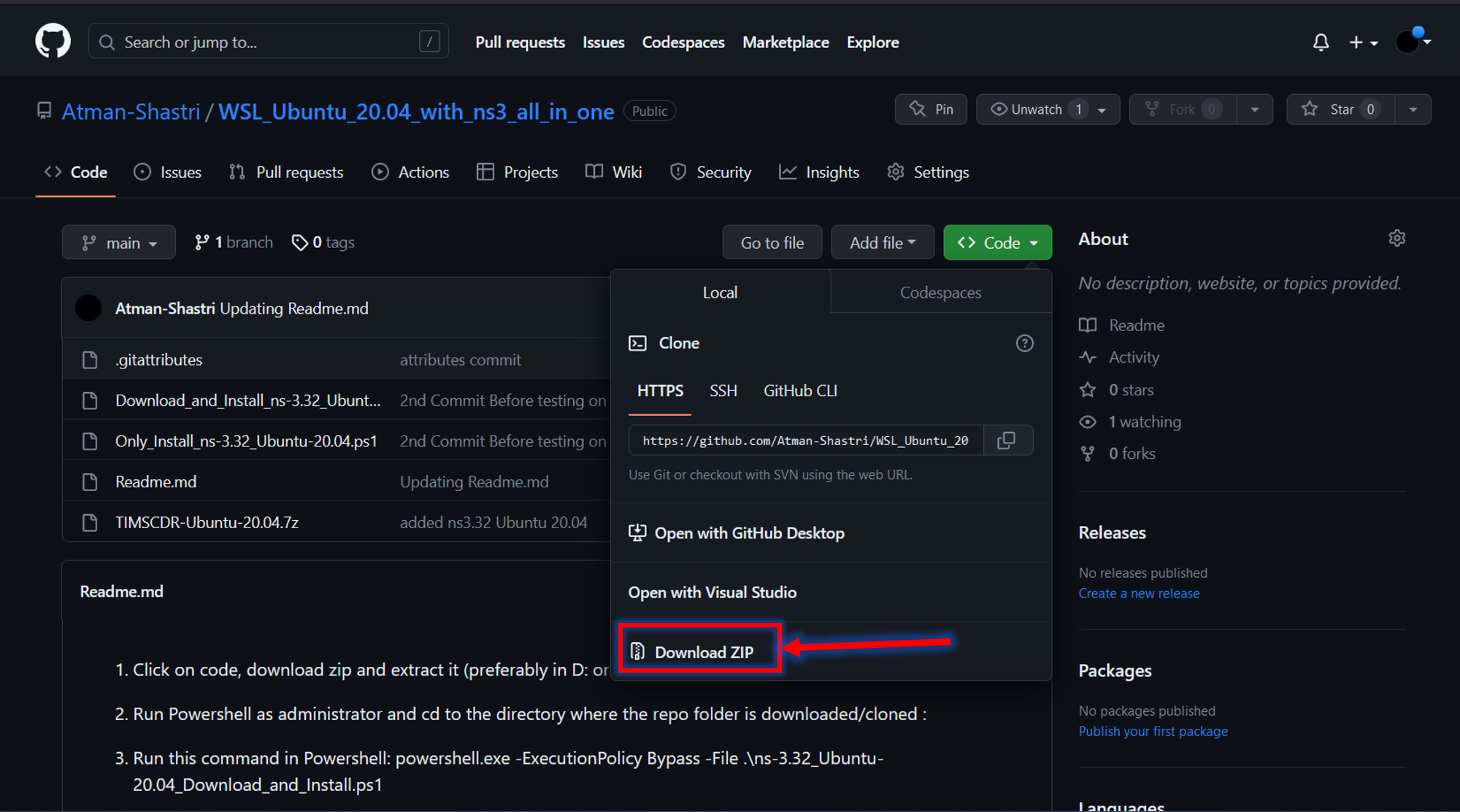 GitHub - Atman-Shastri/WSL_Ubuntu_20.04_with_ns3_all_in_one