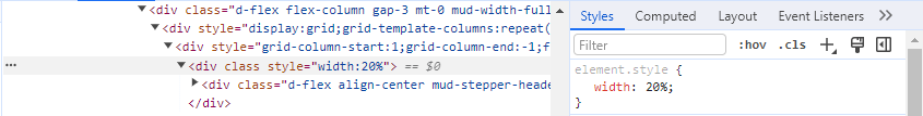 Mudstepper Mudstep Title Div Width · Issue 7769 · Mudblazor Mudblazor · Github